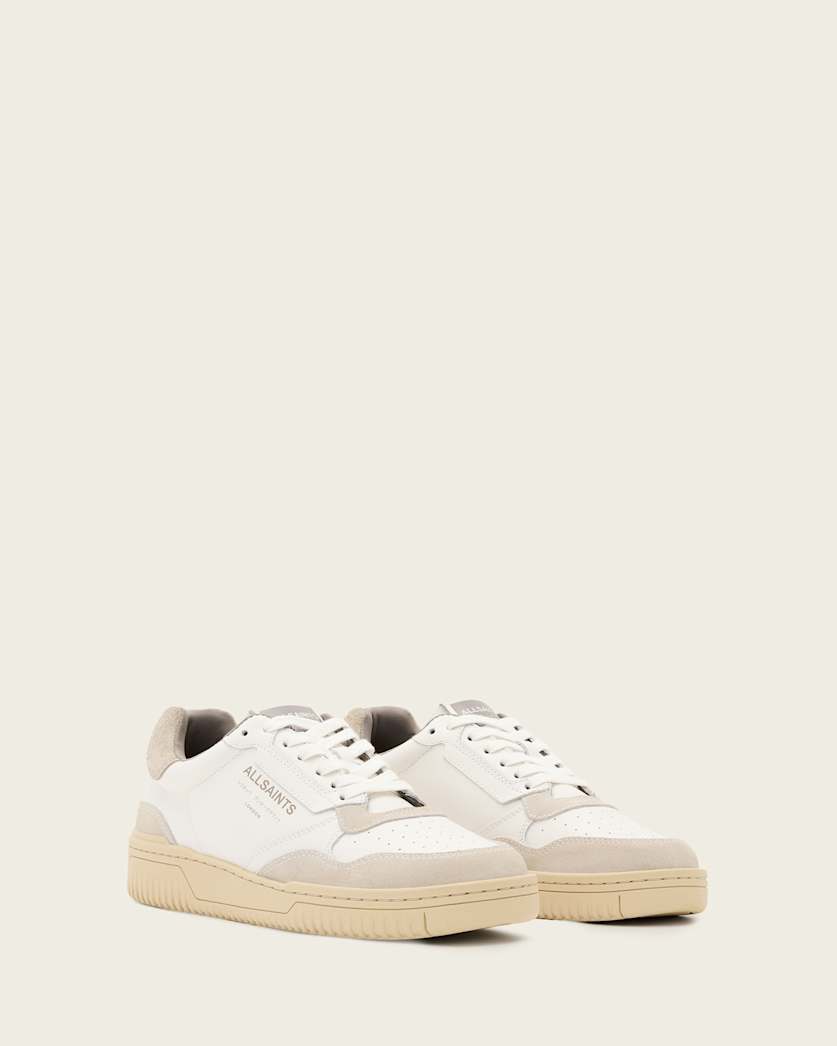Regan Low Top Trainers WHITE/STONE GREY | ALLSAINTS